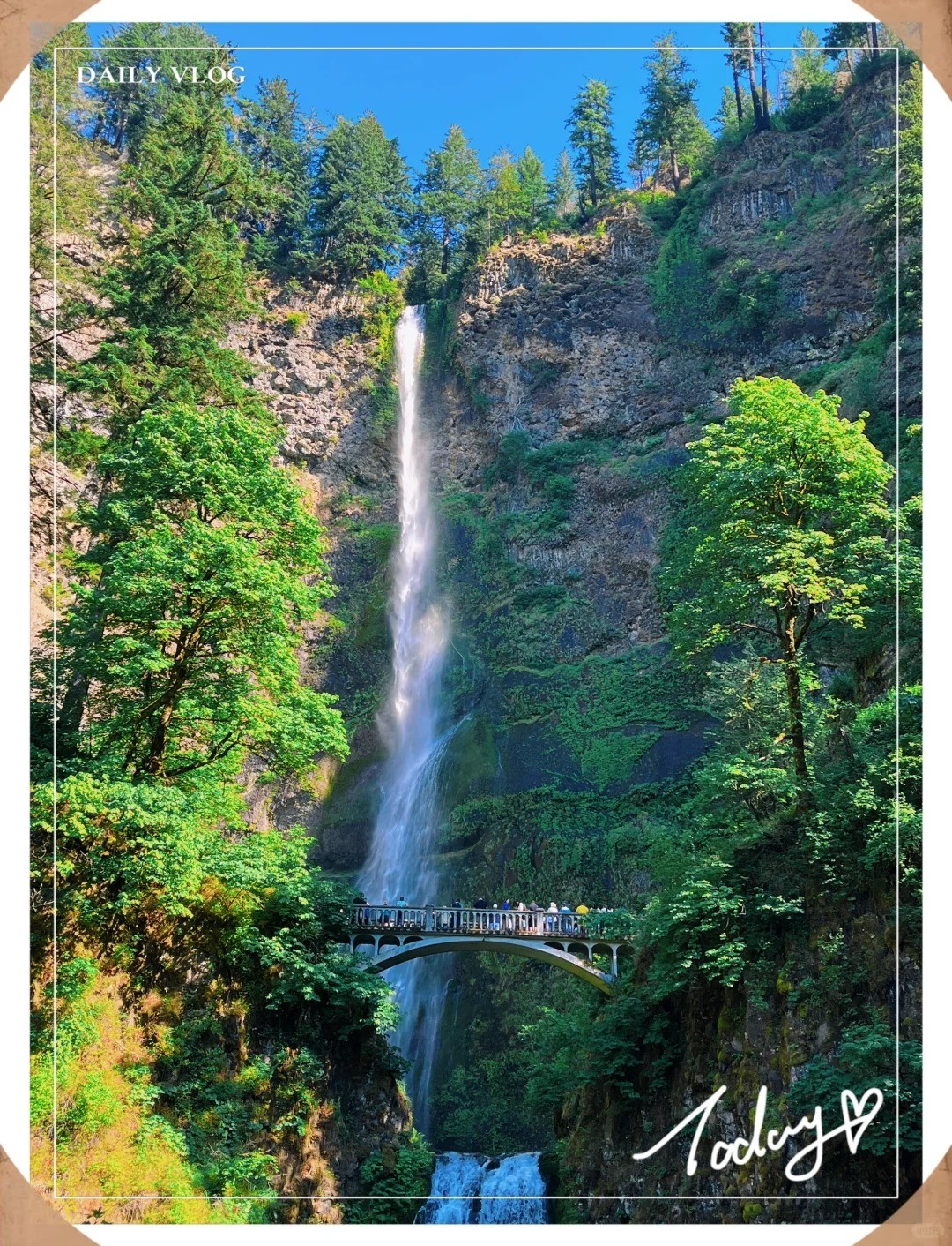 Portland's Iconic Double-Decker Waterfall: Multnomah Falls 🌊 by Alina ...