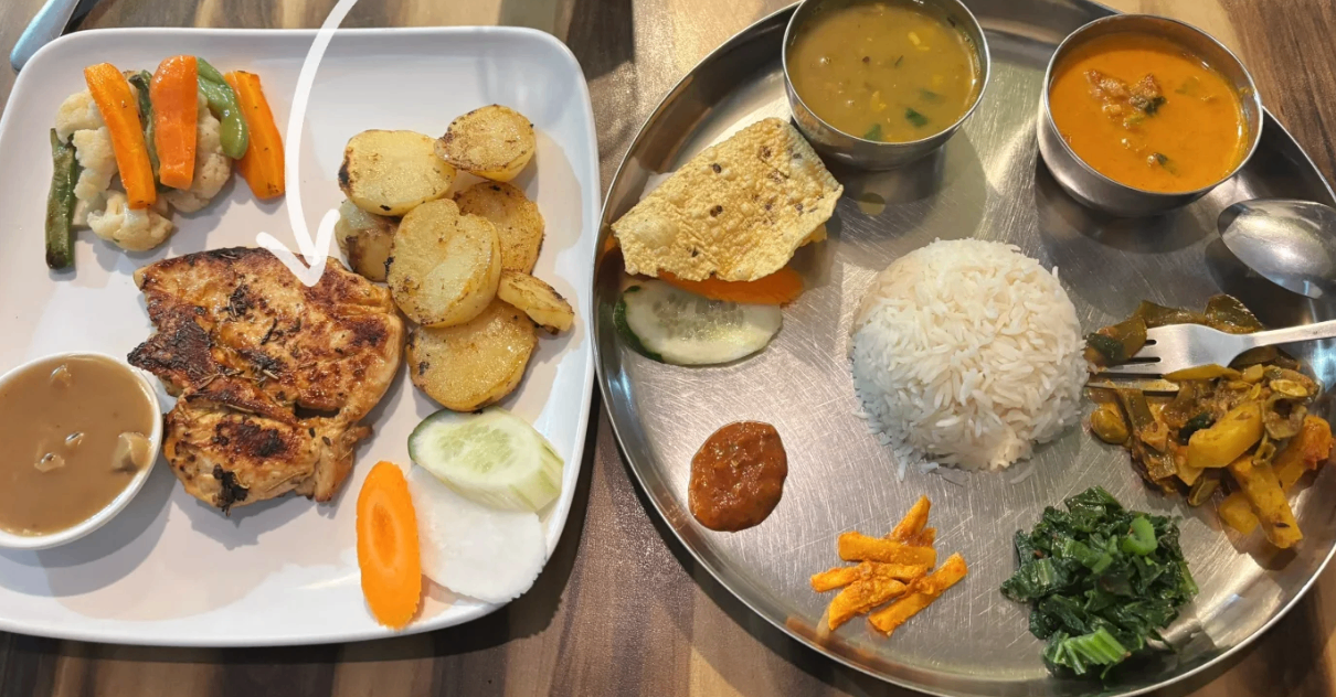 Dhal Bhat Talkari for Three Meals, by Camille Dubois | WanderBoat AI ...